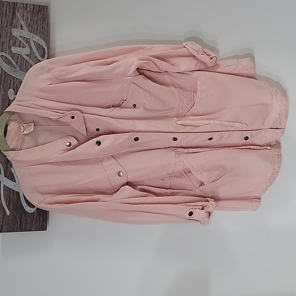 Faded Glory | Jackets & Coats | Pastel Pink Cargo Jacket | Poshmark